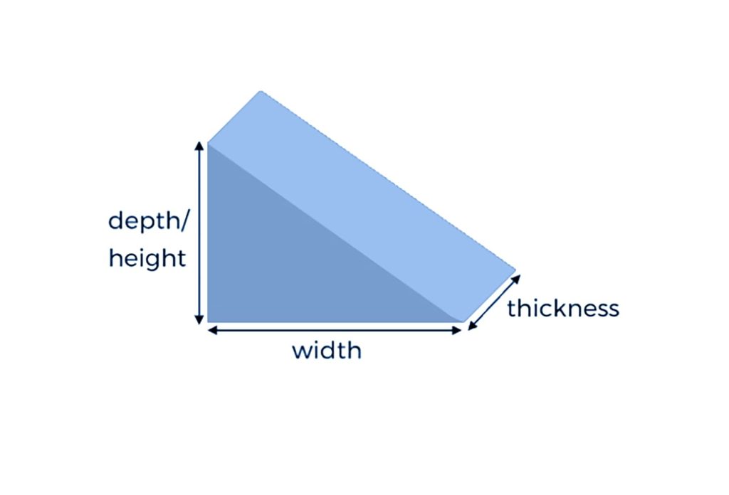 Triangle/Wedge - Foam Cut-To-Size - Foam2Home